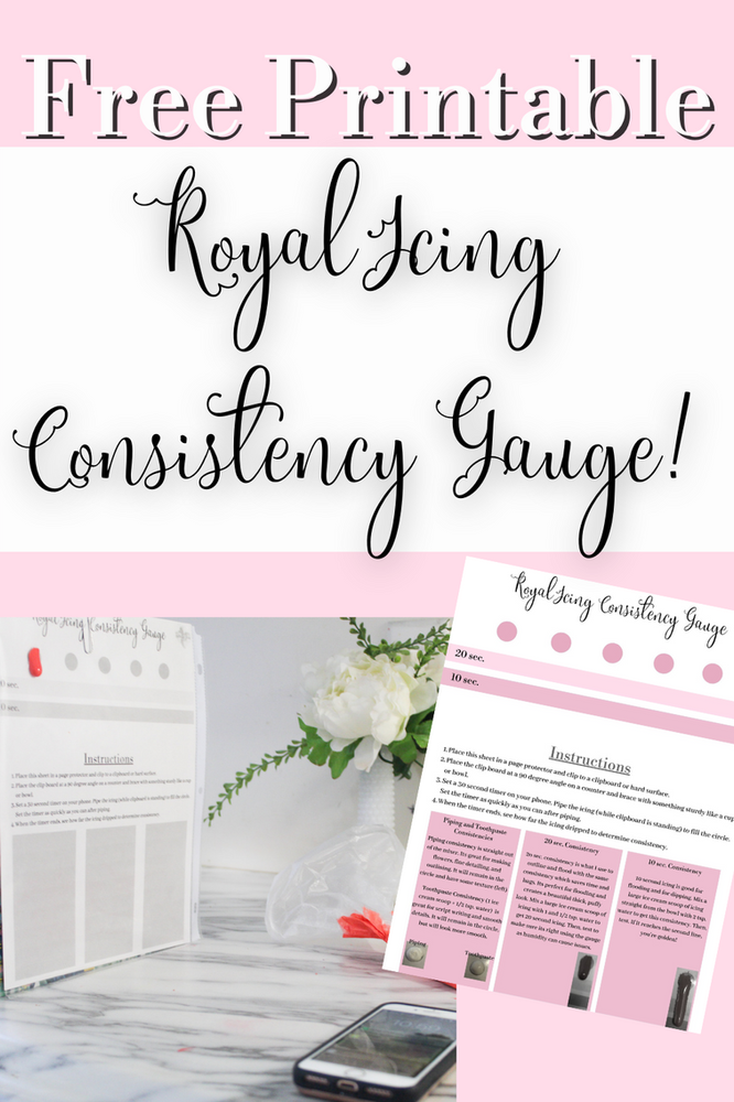 Royal Icing Consistency Gauge- How to get Royal Icing Consistency Right ...