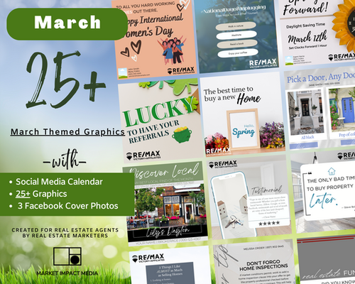 March Social Media Graphics | Facebook Covers | Agent After Hours