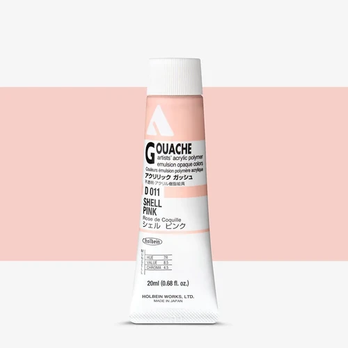 Holbein Acrylic Gouache Shell Pink 20ml | Artzo India