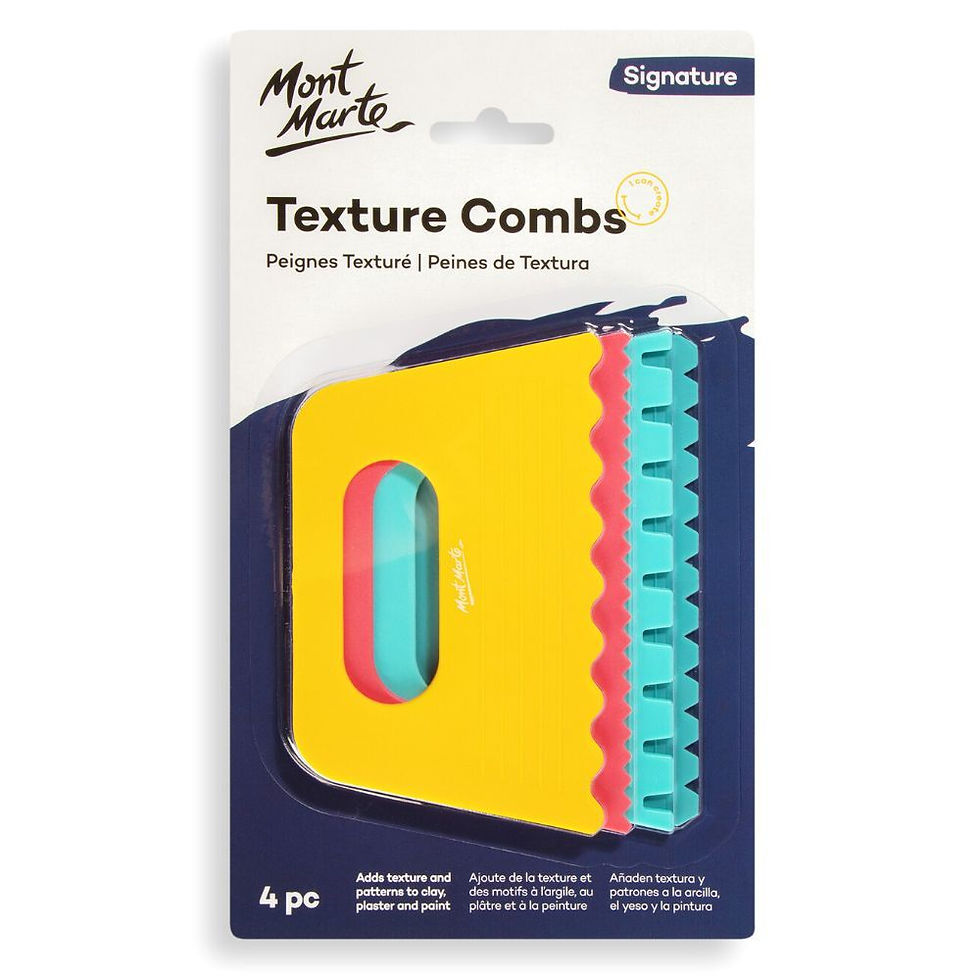 Mont Marte Texture Comb Set of 4 | Artzo India