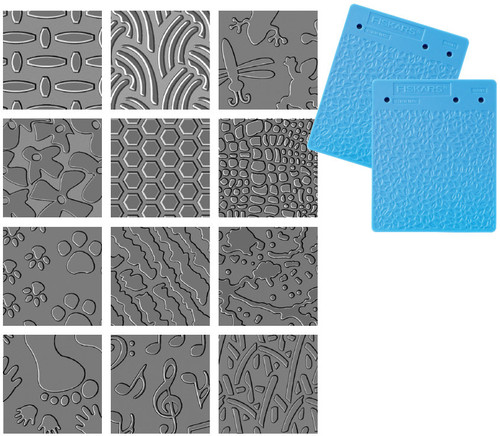 Fiskars Texture Plates Ass III - 12 Plates | Artzo India