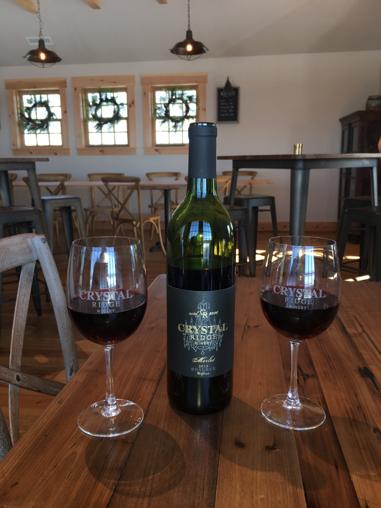 CRYSTAL RIDGE WINERY DELIGHTS!