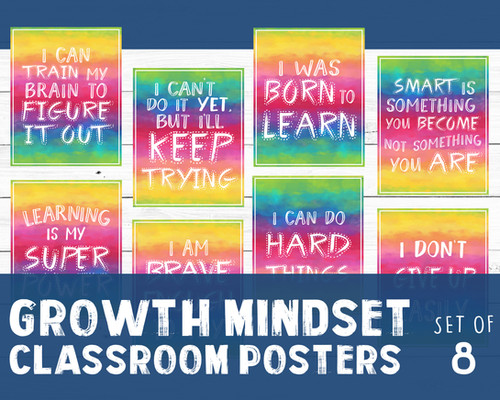 Growth mindset printable posters