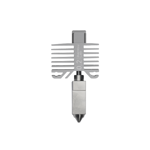 Bambu Lab - 0.2mm Hotend with Stainless Steel Nozzle (P1P, P1S, X1C ...