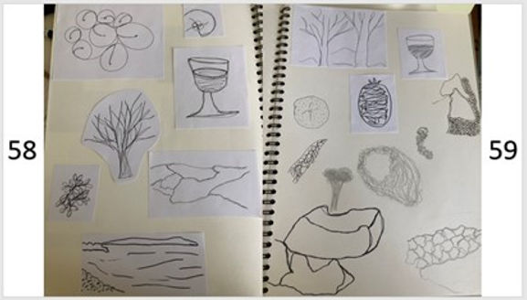 Stage 3 - Research, Drawings, Sketchbook Pages, and Development