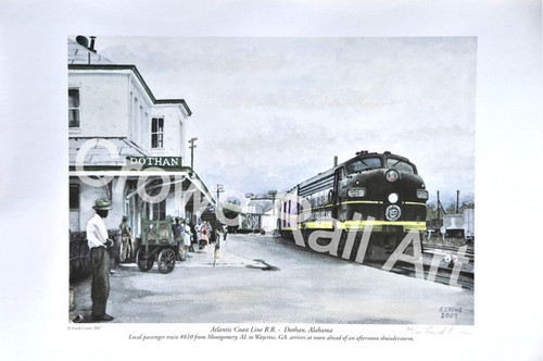 Atlantic Coast Line R.R. - Dothan, Alabama | Crowe Rail Art