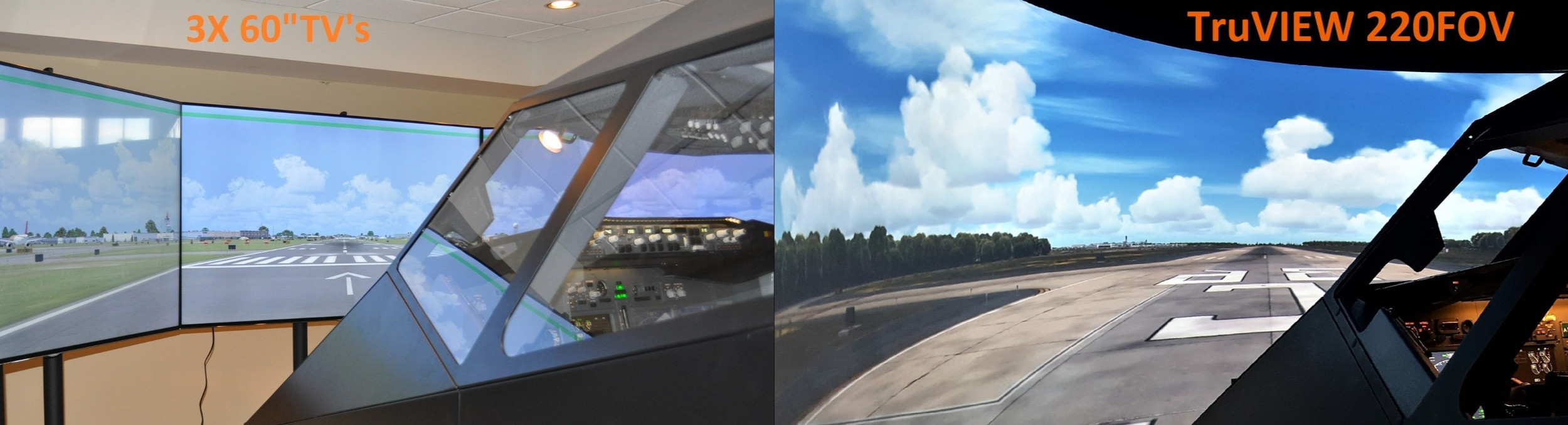 TV's vs Projection | SimVIS Simulator Visual Systems