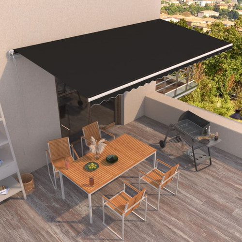 Store Banne Electrique 6M X 3.5M Anthracite | electro-usine