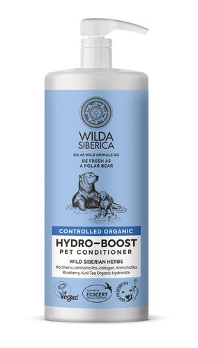 מרכך לחות אורגני 1 ליטר WILDA SIBERICA HYDRO-BOOST PET CONDITIONER 1L ...