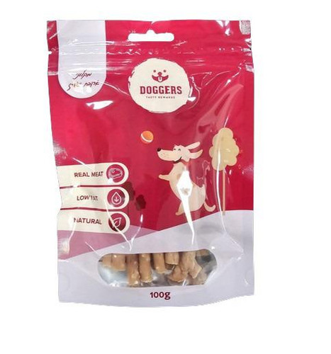 חטיף לכלבים – מקלוני ארנבת ואורז DOGGERS TASTY REWARDS | Petpharm