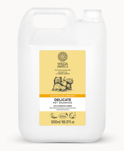 שמפו אורגני לגורים 5 ליטר WILDA SIBERICA DELICATE PET SHAMPOO 5L | Petpharm