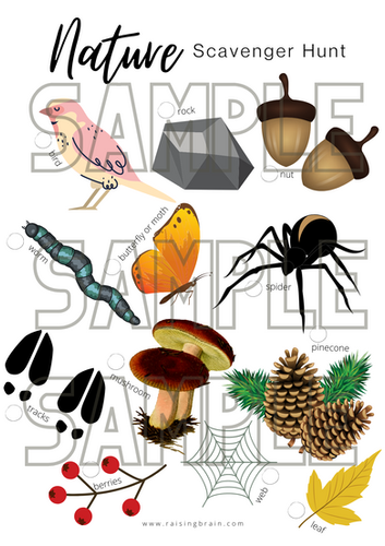 Nature Scavenger Hunt | Raising Brain