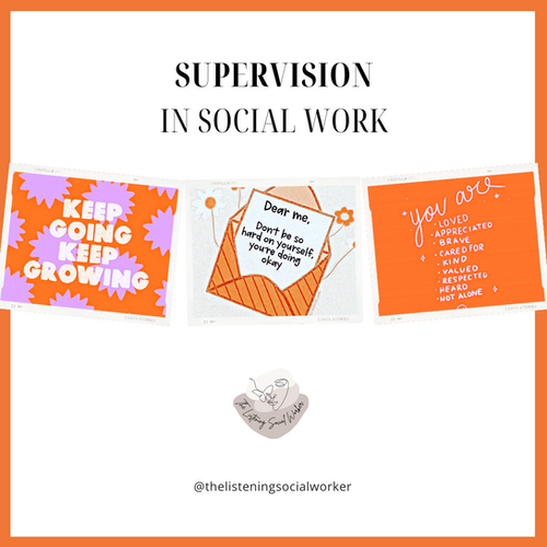 Supervision in Social Work // Digital Print | Thelisteningsocialwo