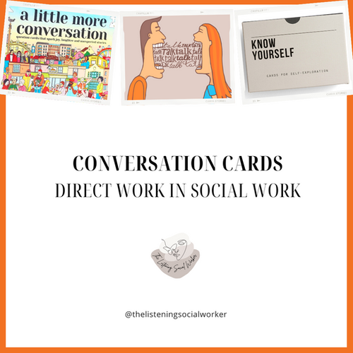 Conversation Cards Direct Work in Social Work // Digital Print ...