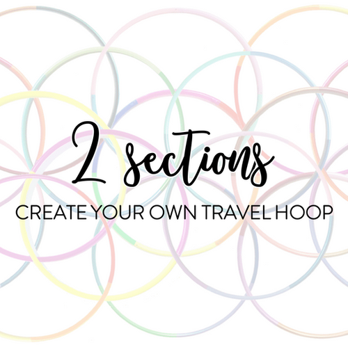 Custom 2 Section Travel Hula Hoop | Hoop Junky
