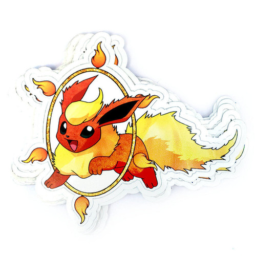 Fire Hooping Flareon Vinyl Decal Sticker | Hoop Junky