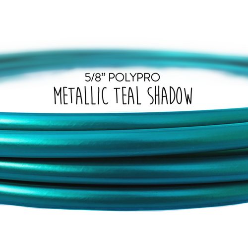 5/8" Metallic Teal Shadow Polypro Hula Hoop | Hoop Junky
