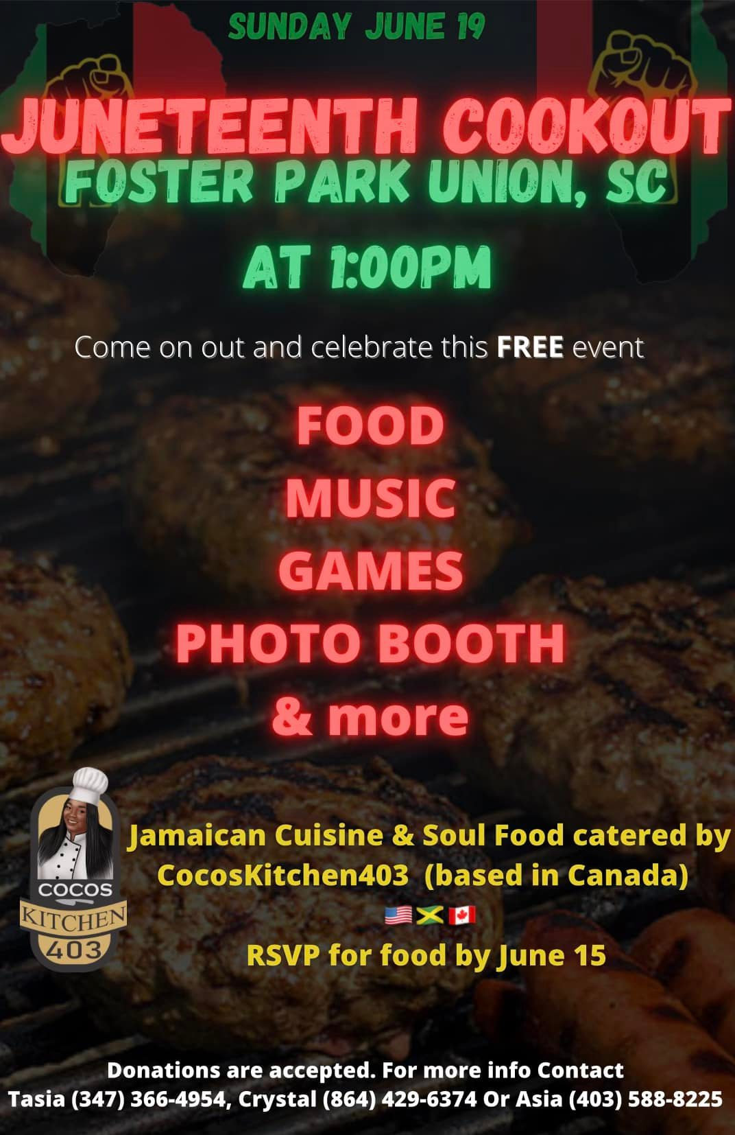 Union Native Planning Juneteenth Cookout at Foster Park