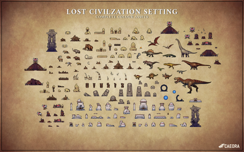 World/Region Assets - Lost Civilization Setting | Caeora
