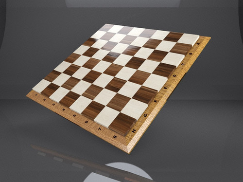Unique chessboard | raised wooden chessboard | Online Chess Store