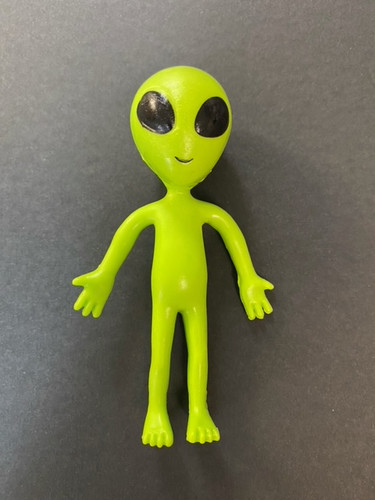 Lime Green Bendable Alien | roswellufomuseum
