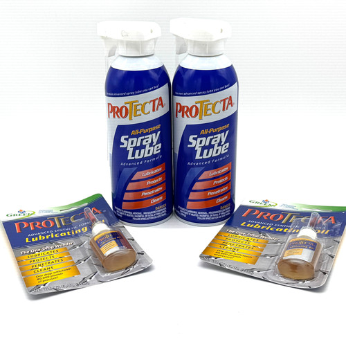 2 ProTecta Spray Lubes and 2 ProTecta Precision Oilers | Protecta