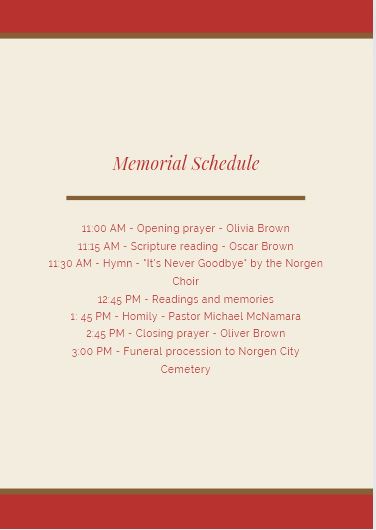 Funeral Order of Service Ideas - Barnsley Funerals