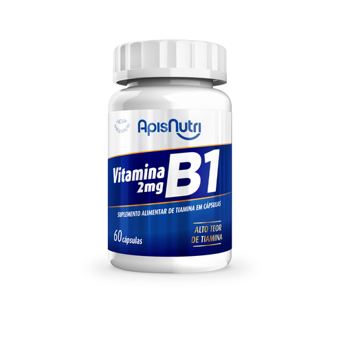 SUPLEMENTO DE VITAMINA B1 (TIAMINA) 2MG 60 CAPS APISNUTRI | Mãe Natureza