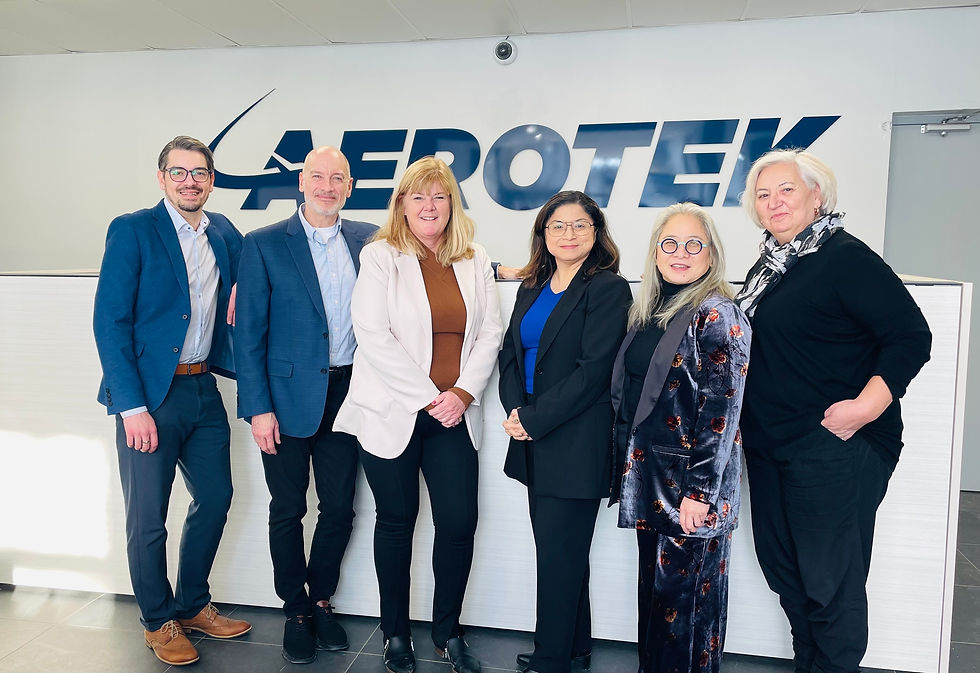 Whitby Mayor Elizabeth Roy visits AeroTek’s enhanced facility with ...