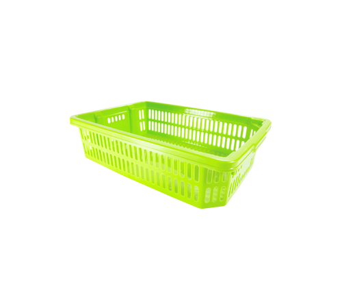 PAQUETE DE 2 CESTA GRANDE RECTANGULAR CALADA PARA HOGAR 6 KG | DISOMEX