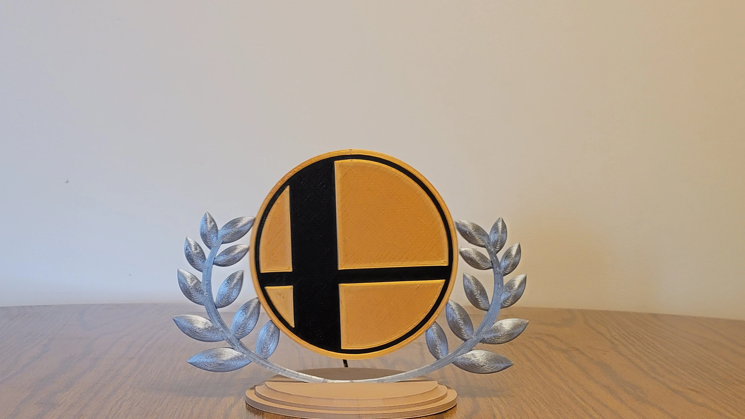 Super Smash Bros-Inspired Trophy (Real Wood Base!) | Kyles360Tech