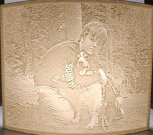 Custom Lithophane (Choose Your Own Photo!) (Comes With Light ...