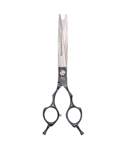 6.5" Ebony Chrome Straight Shears | American Sharpening