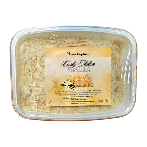 Halva Hair - Premium Curly Vanilla Halva - 250g | Sesame Kingdom