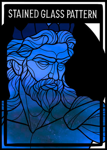 Hades - Digital Download - Stained Glass Pattern | GildedMothStudio