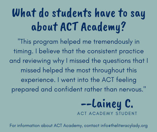 ACT Academy | The Literacy Lady