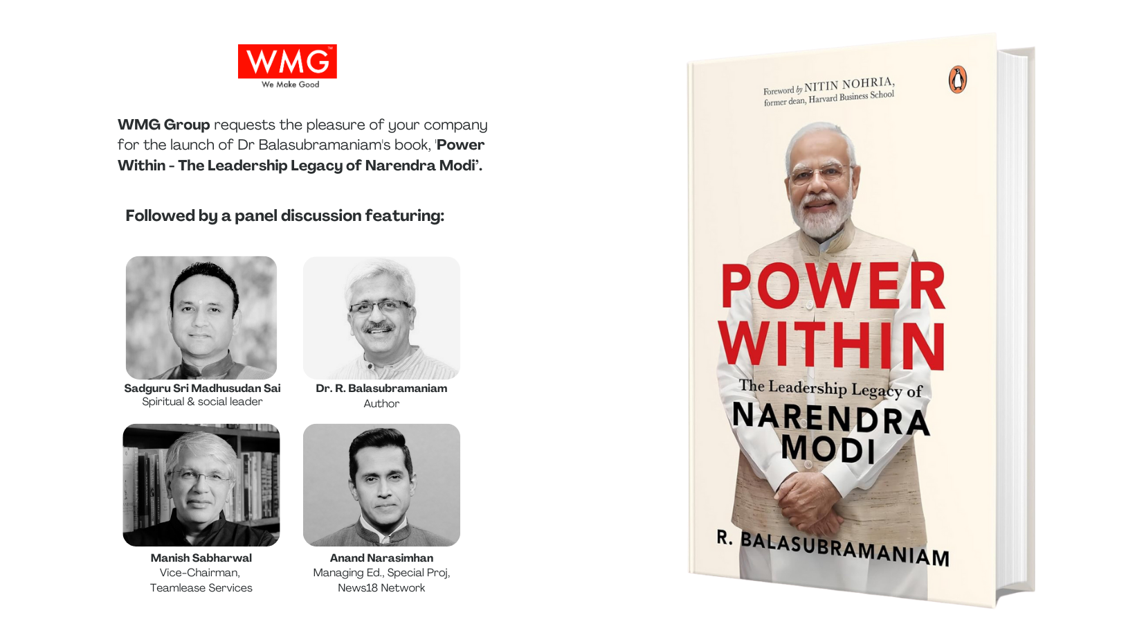 Book Launch - POWER WITHIN The Leadership Legacy of Narendra Modi by Dr ...