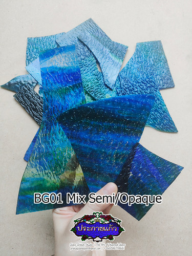 (BLUE) Stained Glass Shard | glassglitter