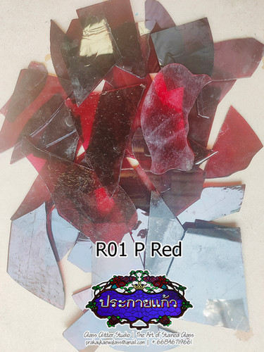 (RED) Stained Glass Shard | glassglitter