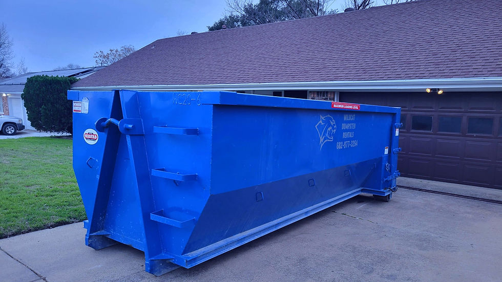 20 Cubic Yard Dumpster Rental | Wildcat Dumpster Rentals