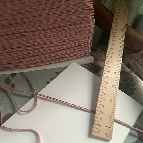 10m dusky/rose PINK quality silky Russian braid/soutache 3mm Cord ...
