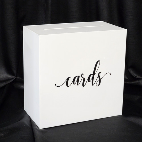 White Acrylic Card Box | My Site