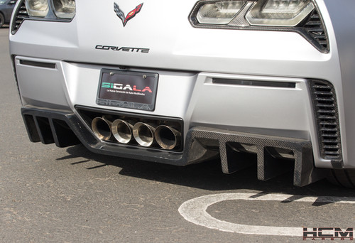 2014+ Corvette Carbon Fiber Sigala Rear Diffuser | Sigala Designs