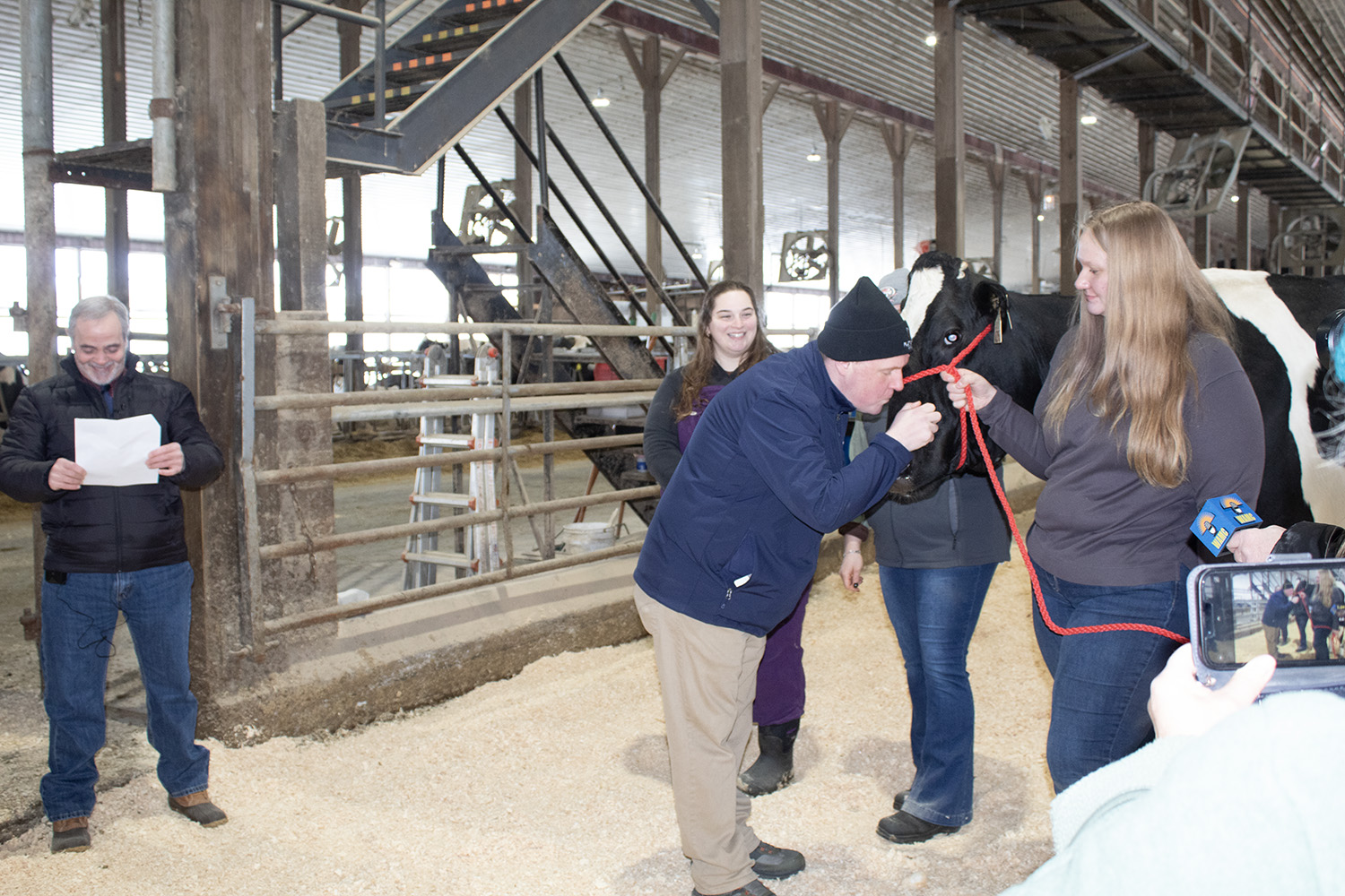 Miner Institute Holstein "Jackie" Felt the Love and Helped United Way ...