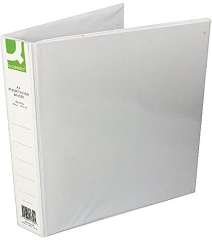 A3 Presentation 4D-Ring Folder - White - 30mm | Dingle Group