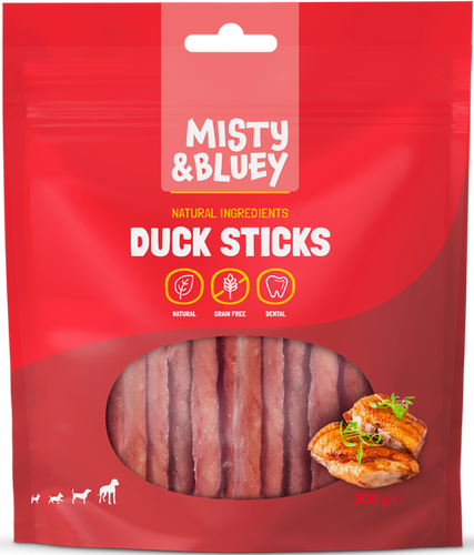 Duck Sticks 300g | Misty & Bluey
