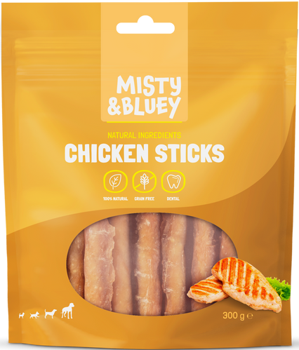 Chicken Sticks 300g | Misty & Bluey