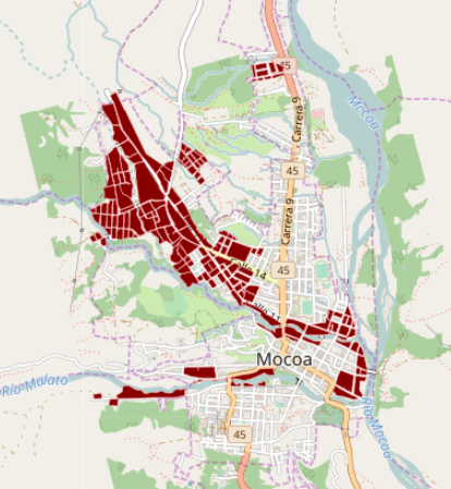 #OpenStreetMap Colombia generó el mapa: Mocoa antes del desastre. PDF