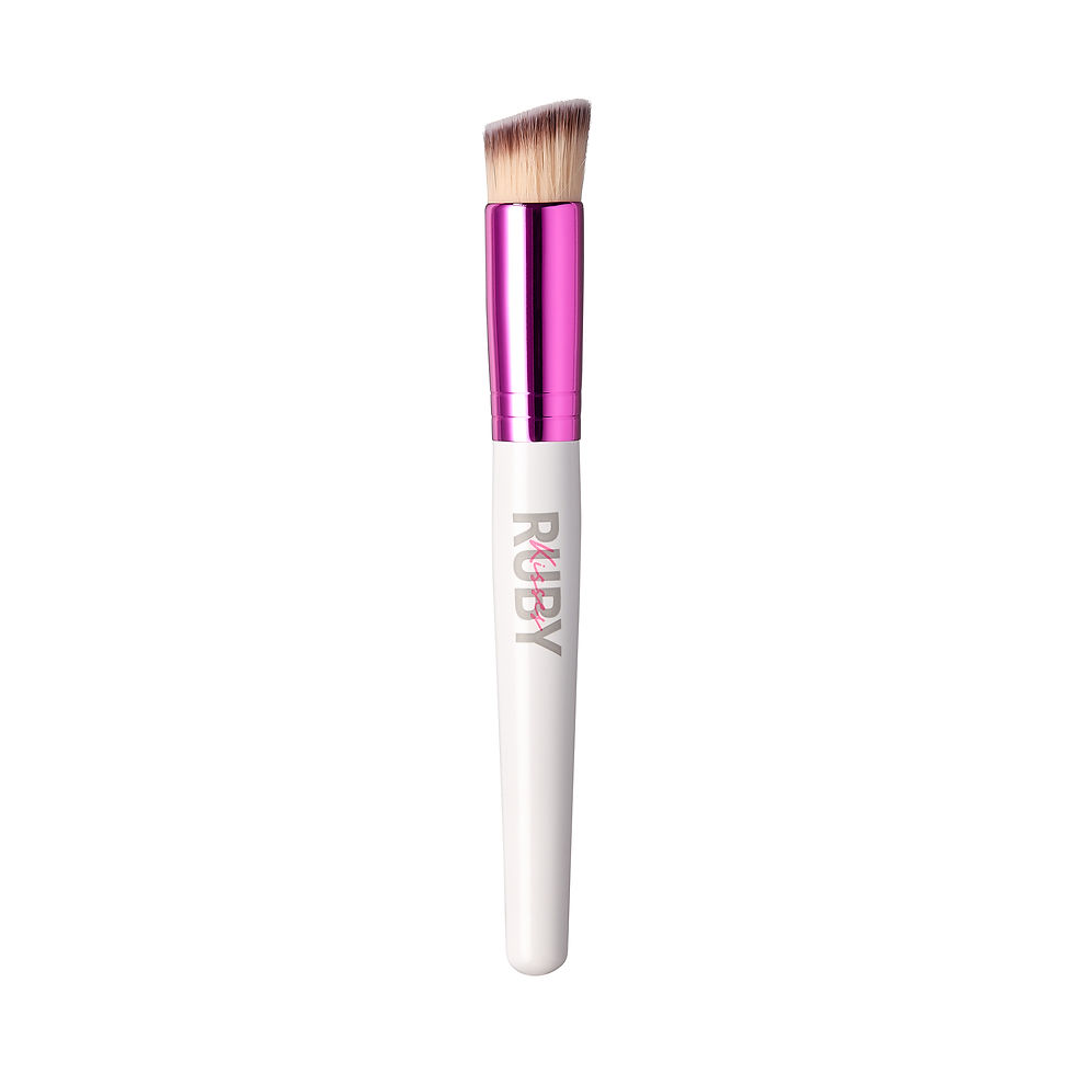 Ruby Kisses Makeup Brush - Small Angled Kabuki 08 | lintonsbeautyworld