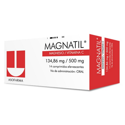 Magnatil – Magnesium & Vitamin C Effervescent Tablets (14 ct ...